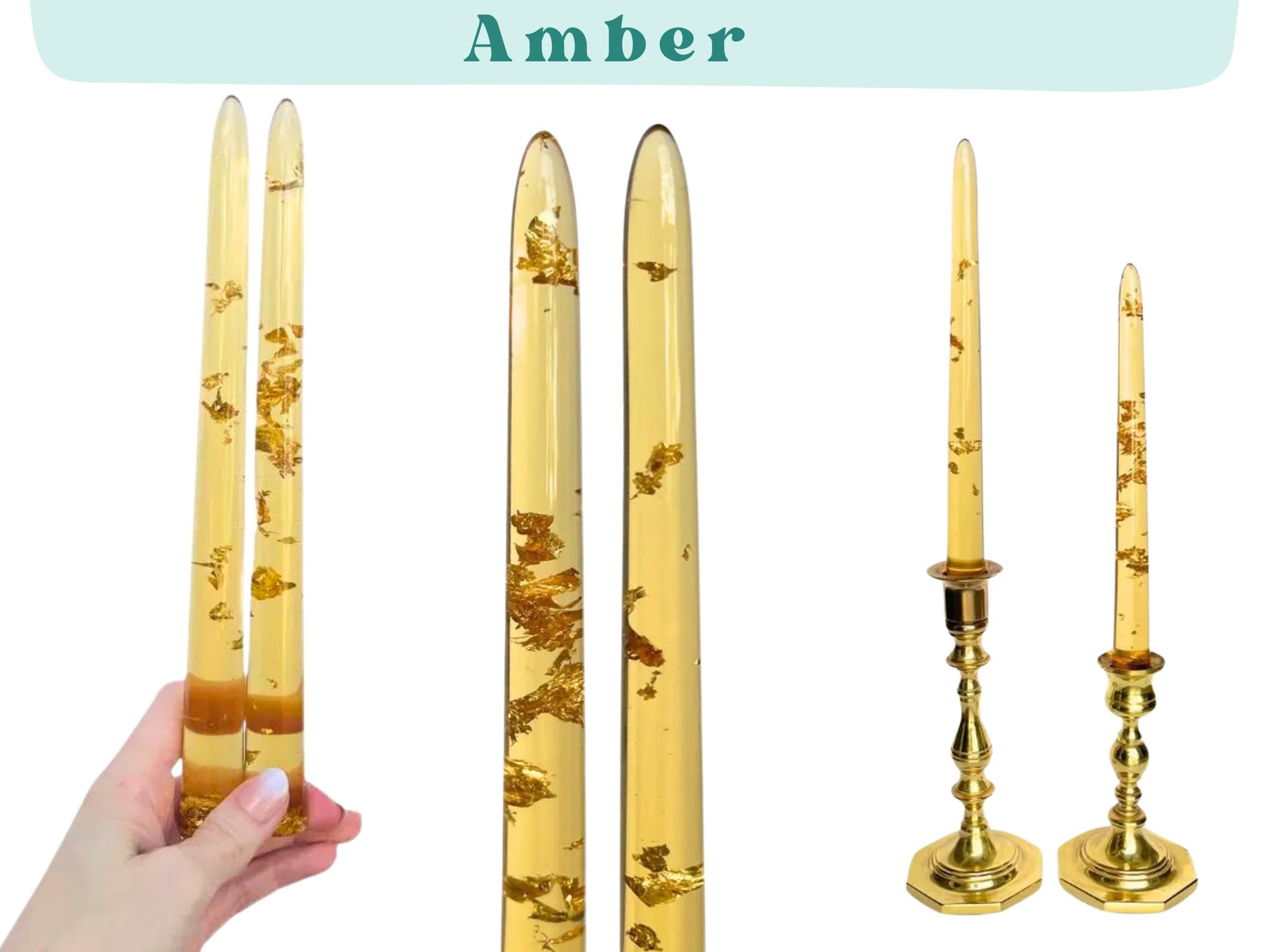 Lucite Candlesticks: Mid-century Modern Retro Decor Handmade - Etsy