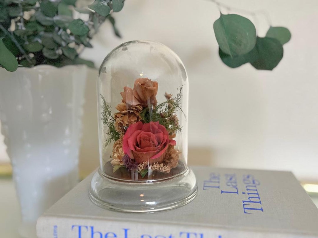 RESERVED FOR CIARA Do Not Purchase | Vintage Dried Floral Terrarium in ...