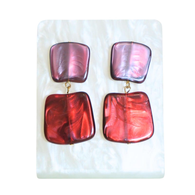 Lucite Earrings - Etsy