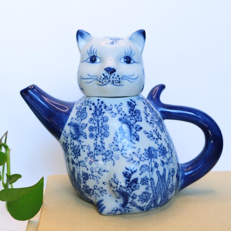 Cat Teapot - Etsy