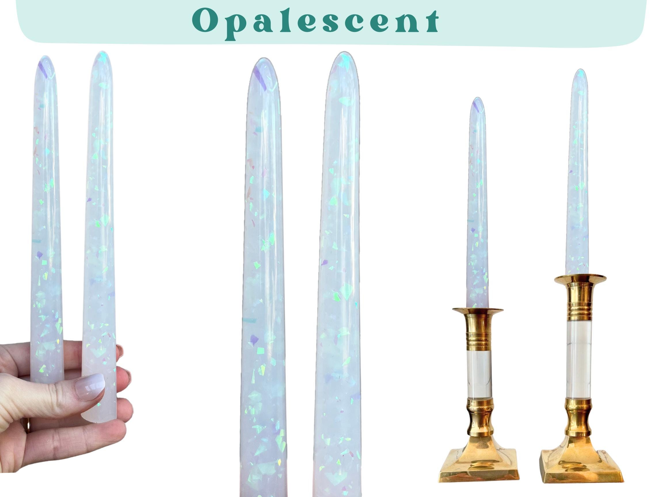 Lucite Candlesticks: Mid-century Modern Retro Decor Handmade - Etsy