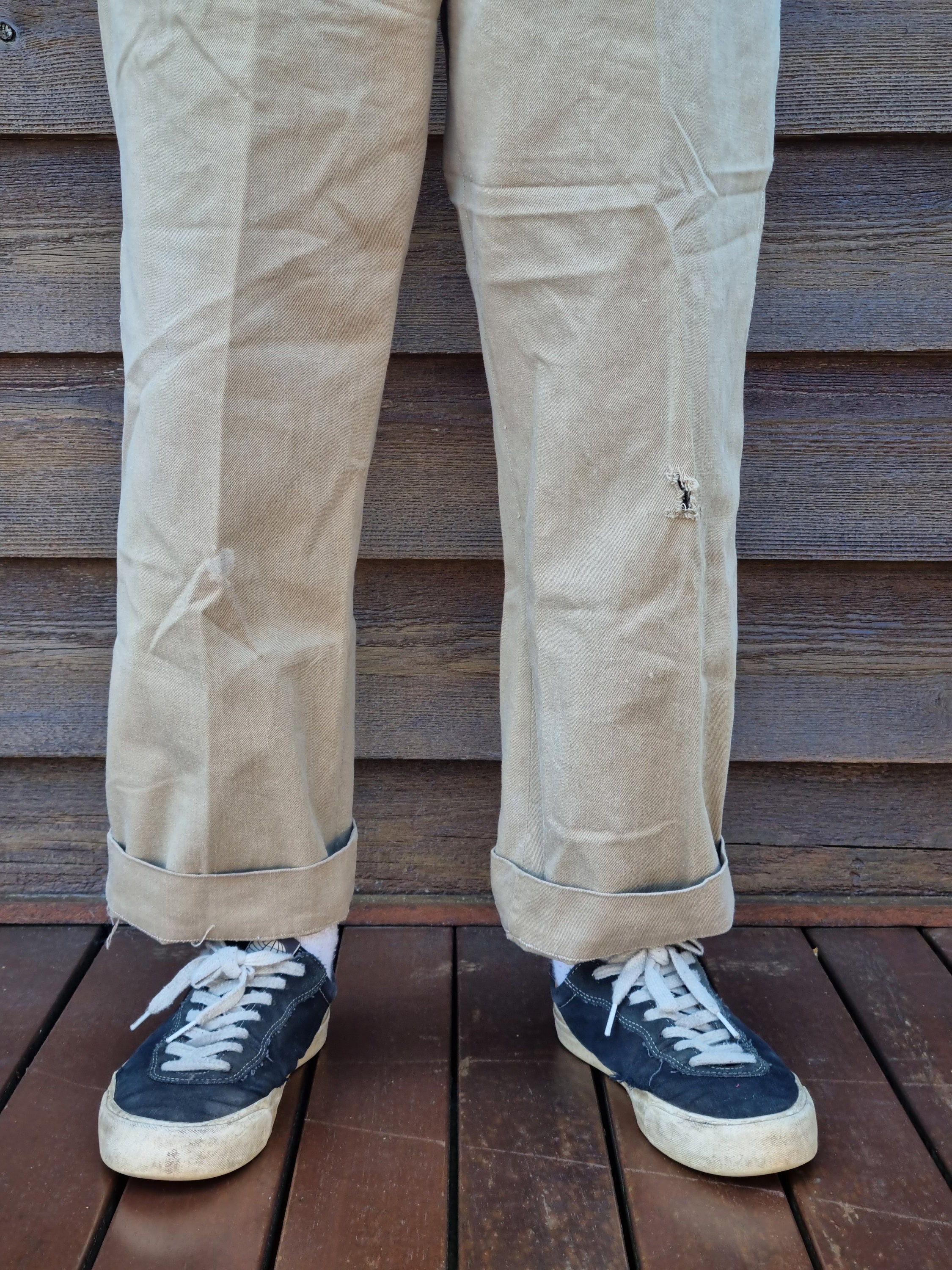 2x 28 Waist 40s 50s Army Military Beige Chino Pants True Vintage - Etsy