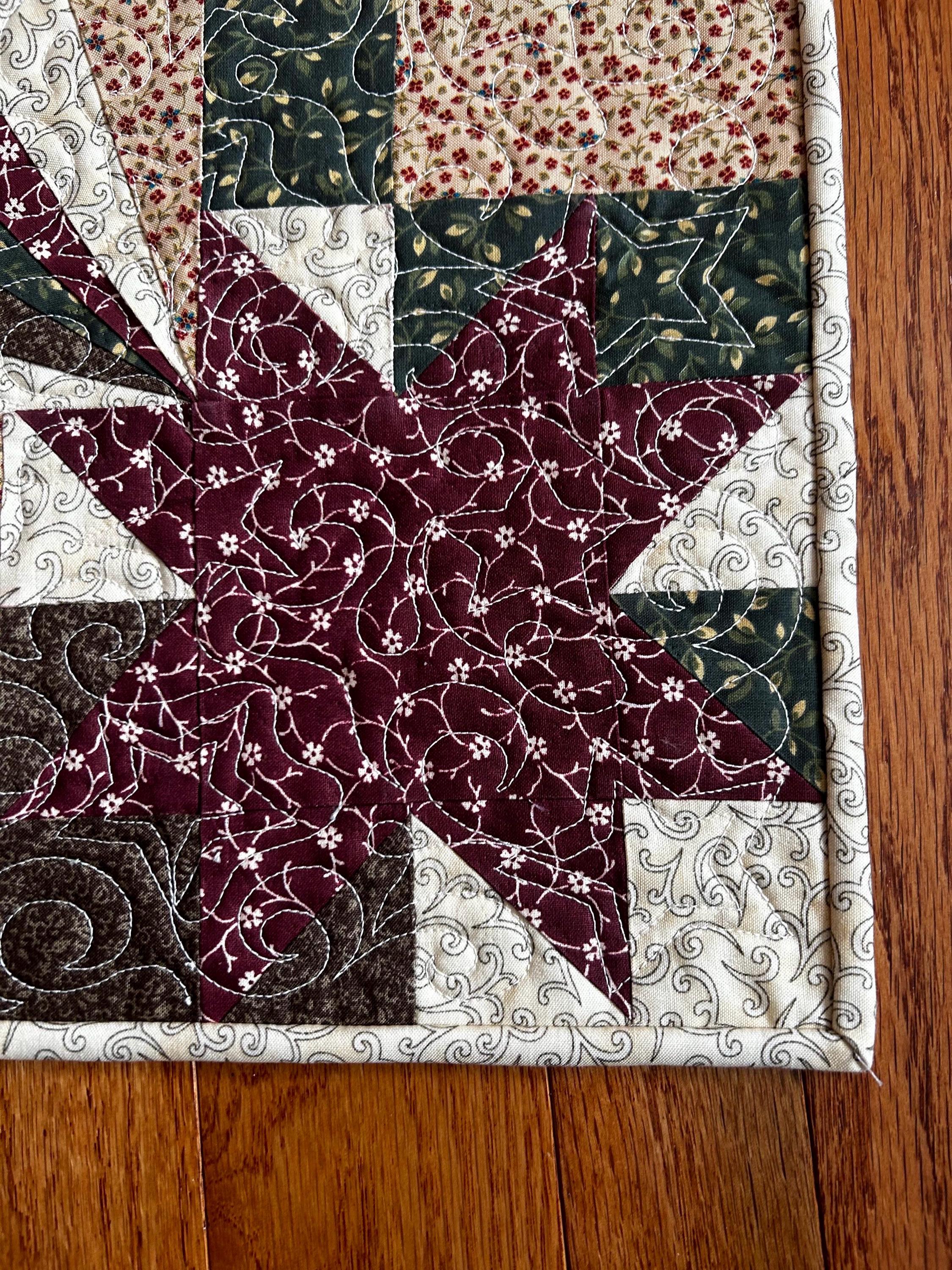 Falling Star Quilt Square - Etsy