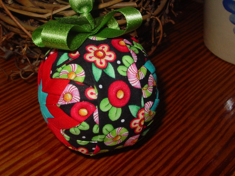 Quilted Ball Ornament - Etsy