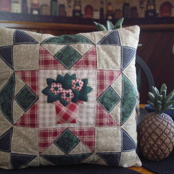 Patchwork Pillow - Etsy