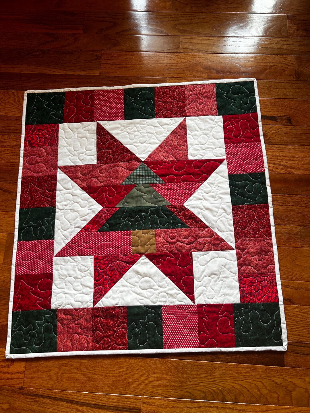 Star Tree Quilt Square Wallhanging - Etsy