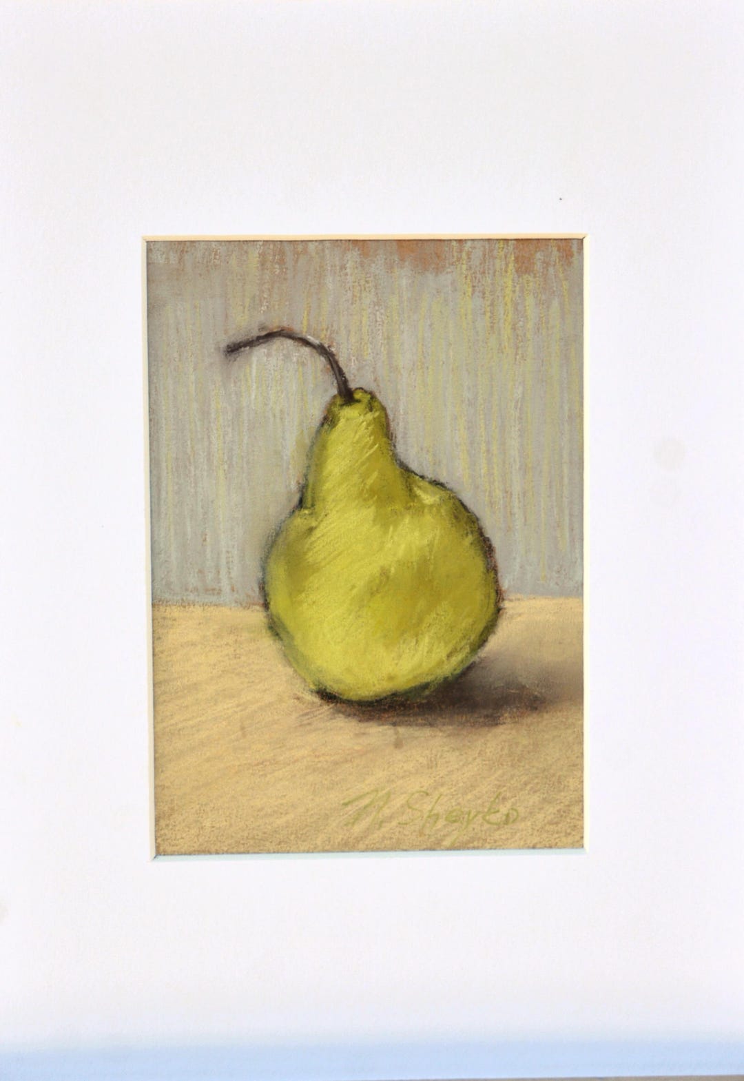 Pear, Just Pear. Pastel Painting, Original Painting, Still Life ...
