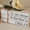 Custom Religious Wedding and Home Decor Stamped Book Stacks Biblical ...