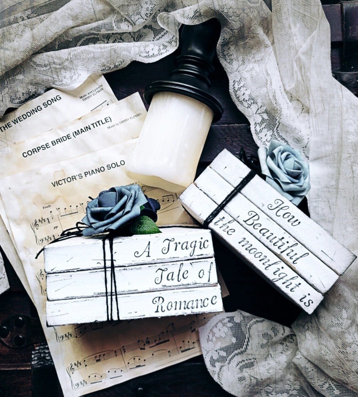 Corpse Bride Tim Burton Inspired Wedding Stamped Book Set | Etsy