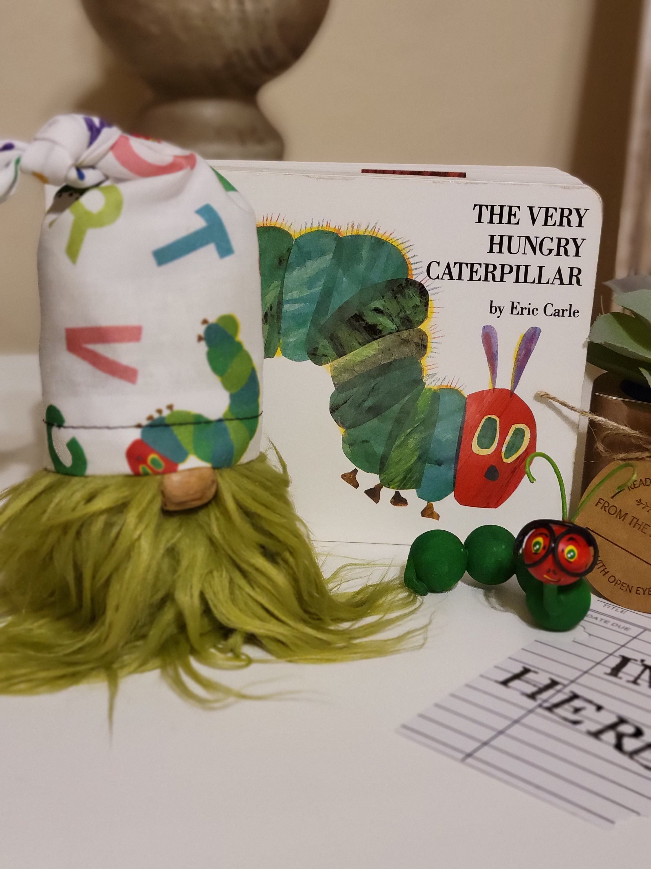 The Very Hungry Caterpillar Inspired Book Worm or Gnome - Etsy