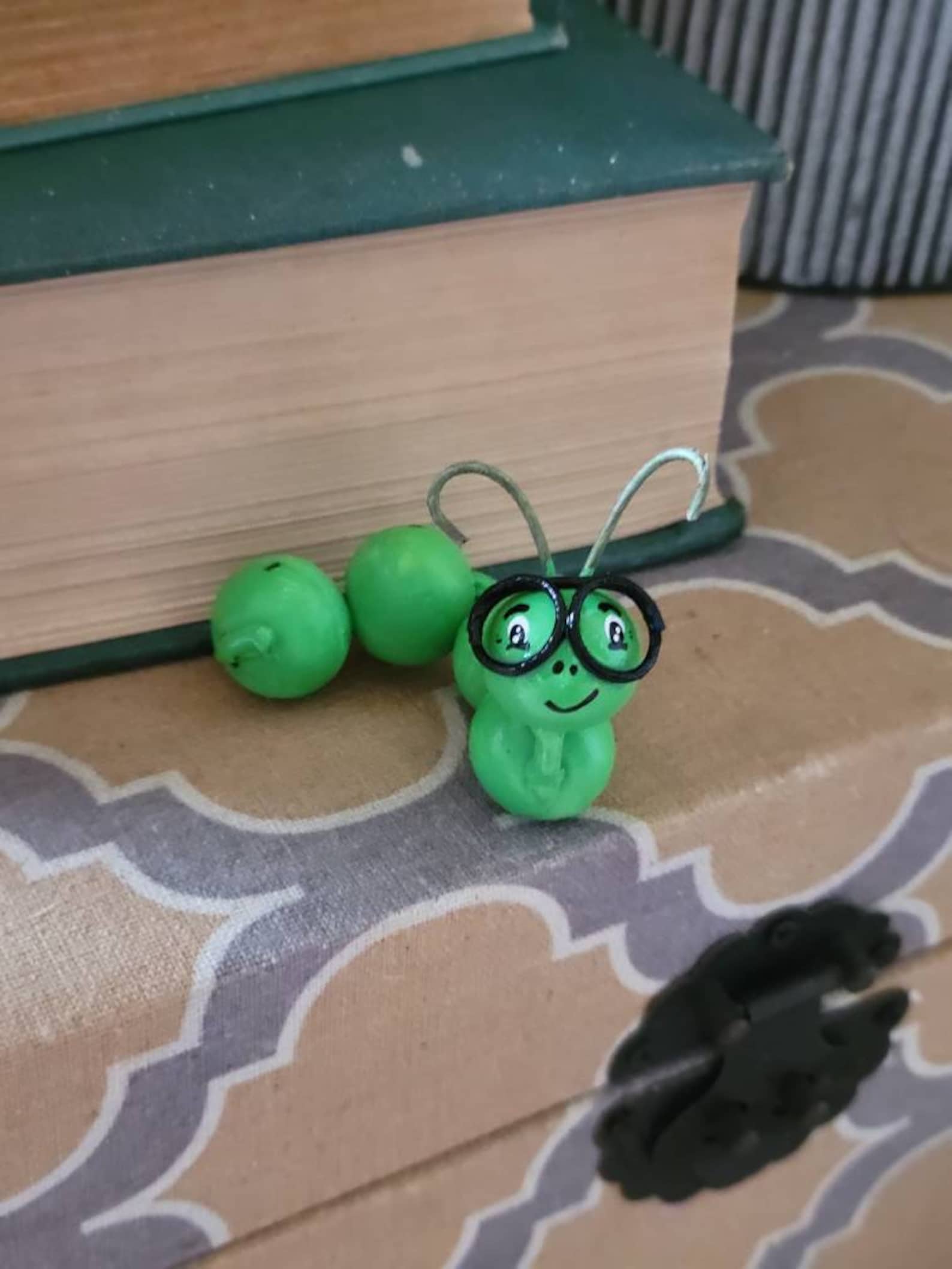 Handmade Wooden Book Worm Bookwormlarge and Small Book Worm - Etsy