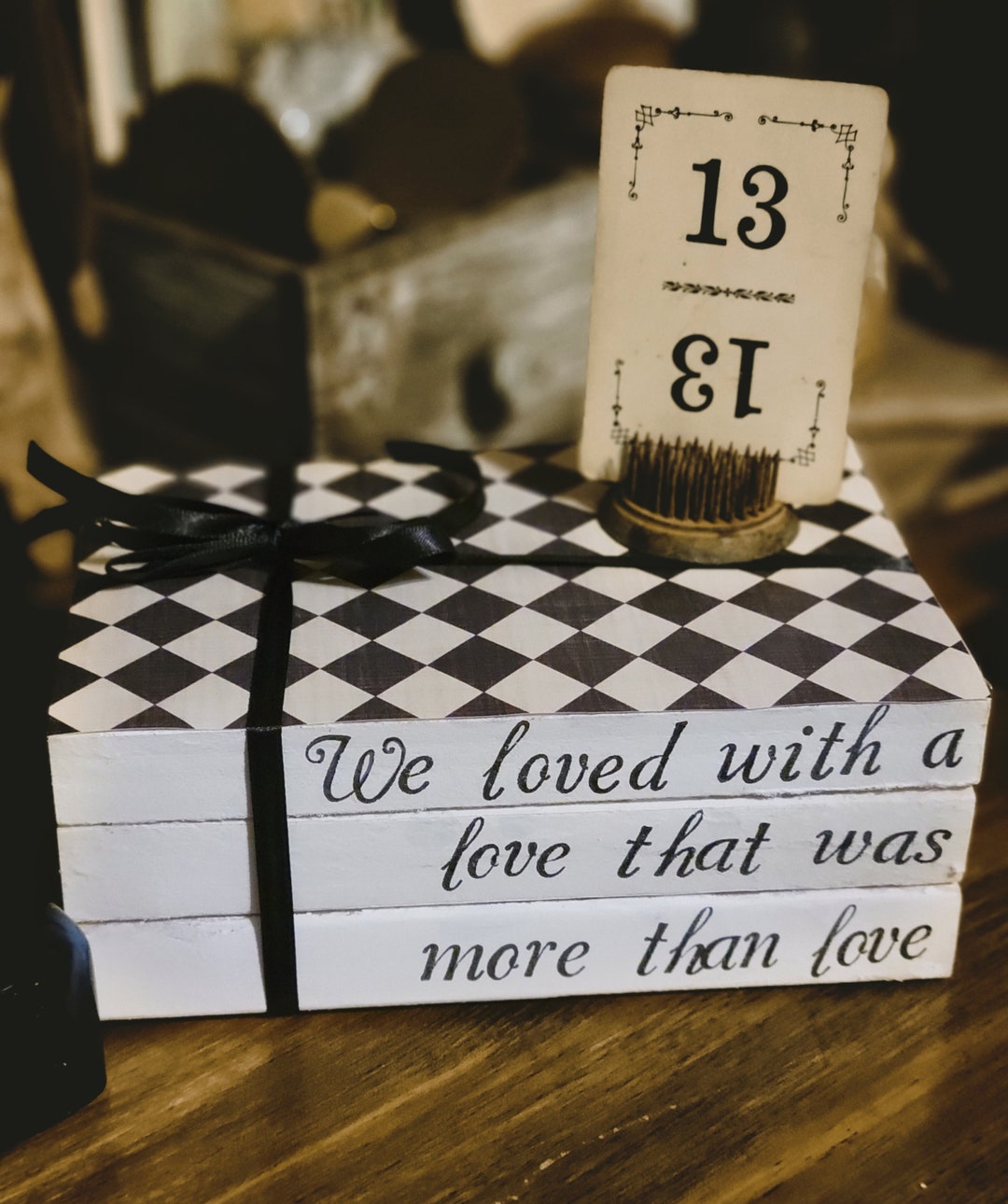 Annabell Lee Edgar Allan Poe Inspired Stamped Book Decor Halloween ...