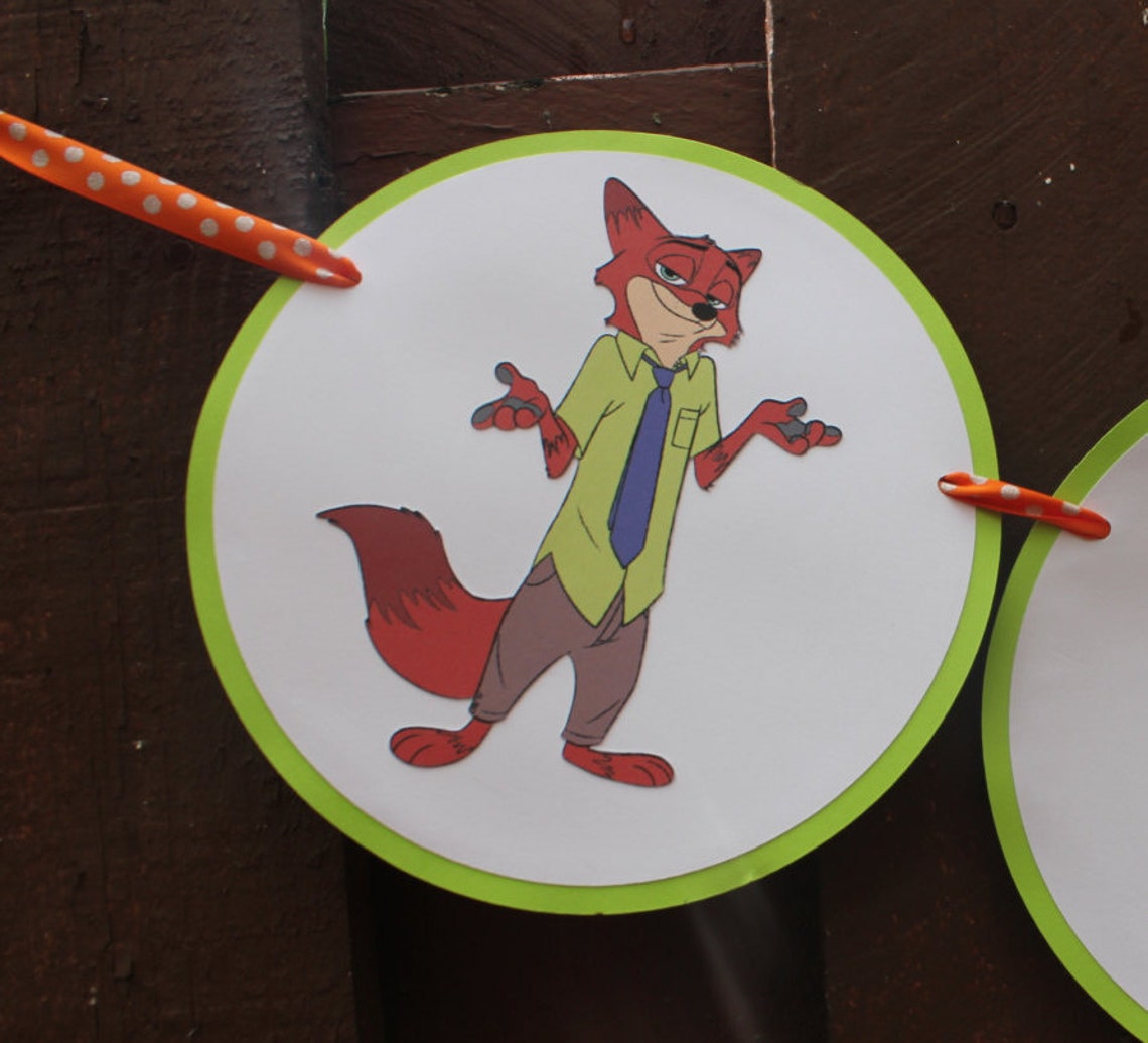 Zootopia Banner/ Zootopia Birthday Banner/zootopia/zootopia Party ...