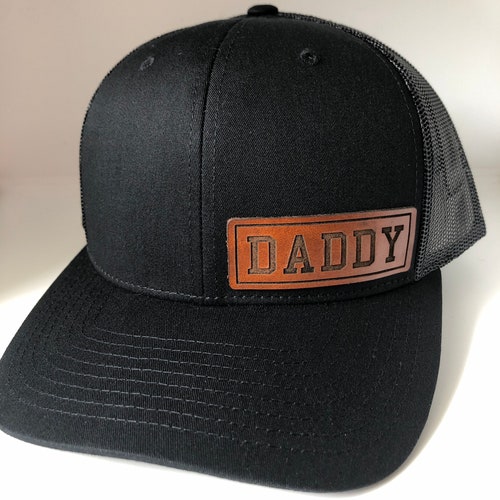 Custom DAD Leather Patch Hat Fathers Day Hat - Etsy