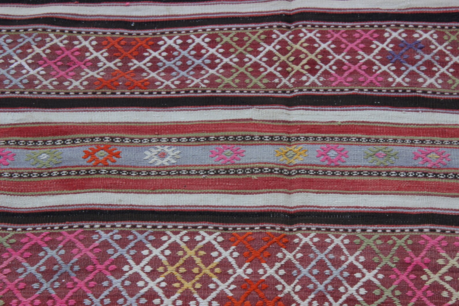 Pink Kilim Rug6.9x4.6feet210x142 Cmdecorative - Etsy