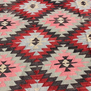 PINK KILIM Rug8.8x6.1feet 270x187 Cmlarge Turkish - Etsy
