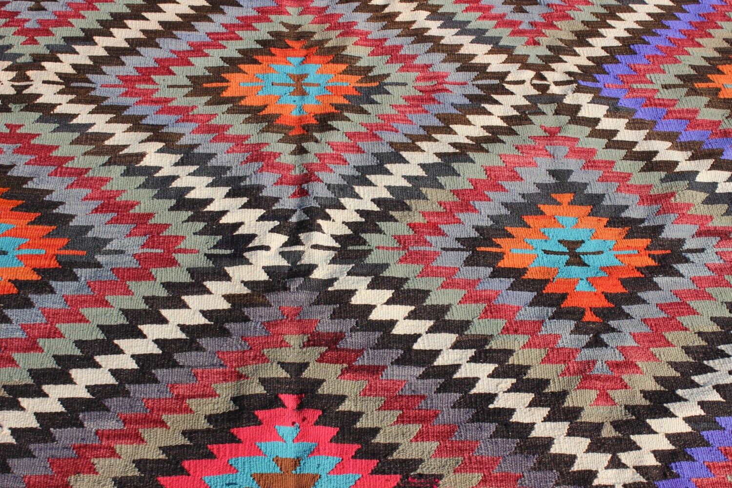 Turkish Rug9.3x6.2 Feet 280x187 cmZigzag | Etsy