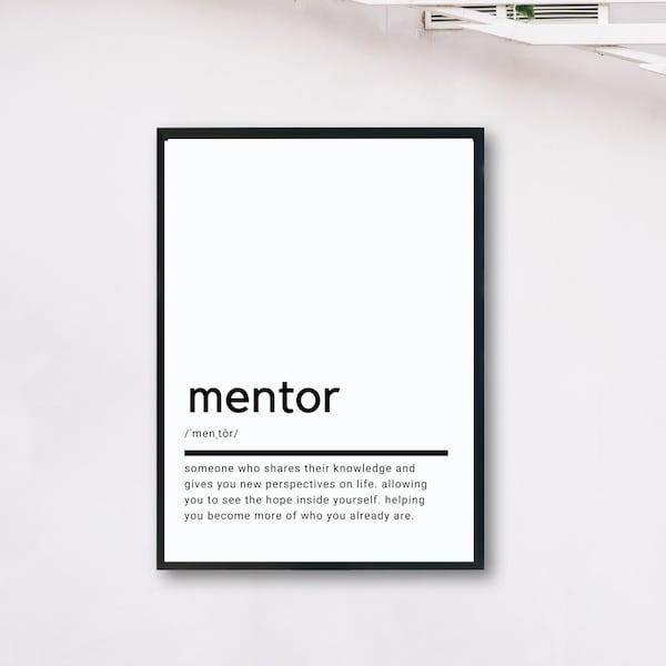 Mentor Posters - Etsy
