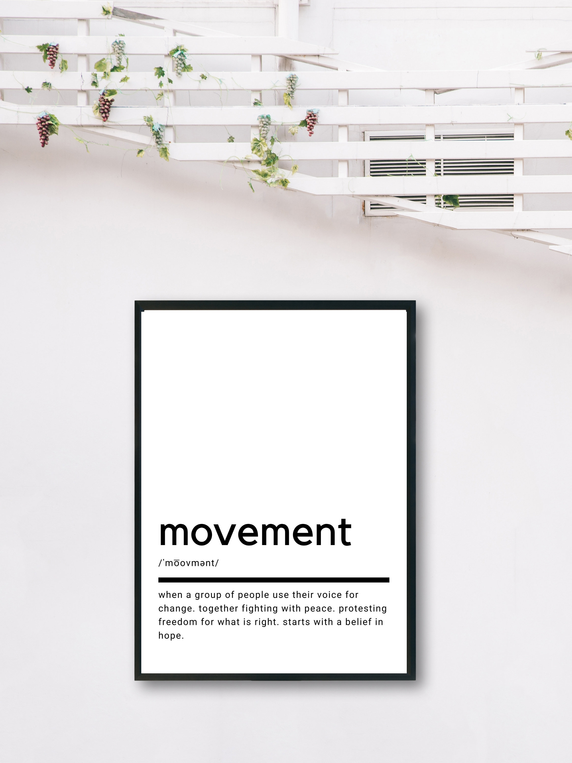 Movement Definition Printable Wall Art Movement Poster - Etsy