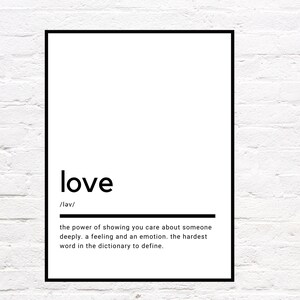Printable Wall Art Set of 3 | Passion, Love and Empathy Definitions - Etsy