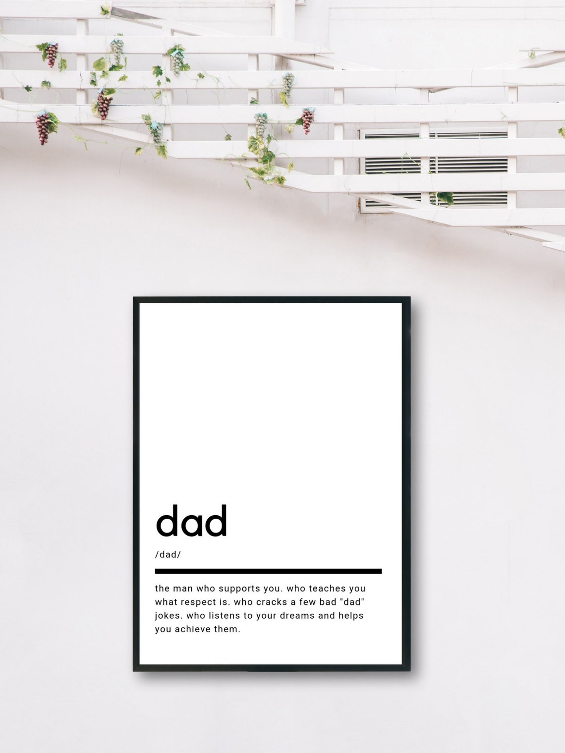 Dad Definition, Printable Wall Art, Dad Print, Dad Poster, Funny Dad ...