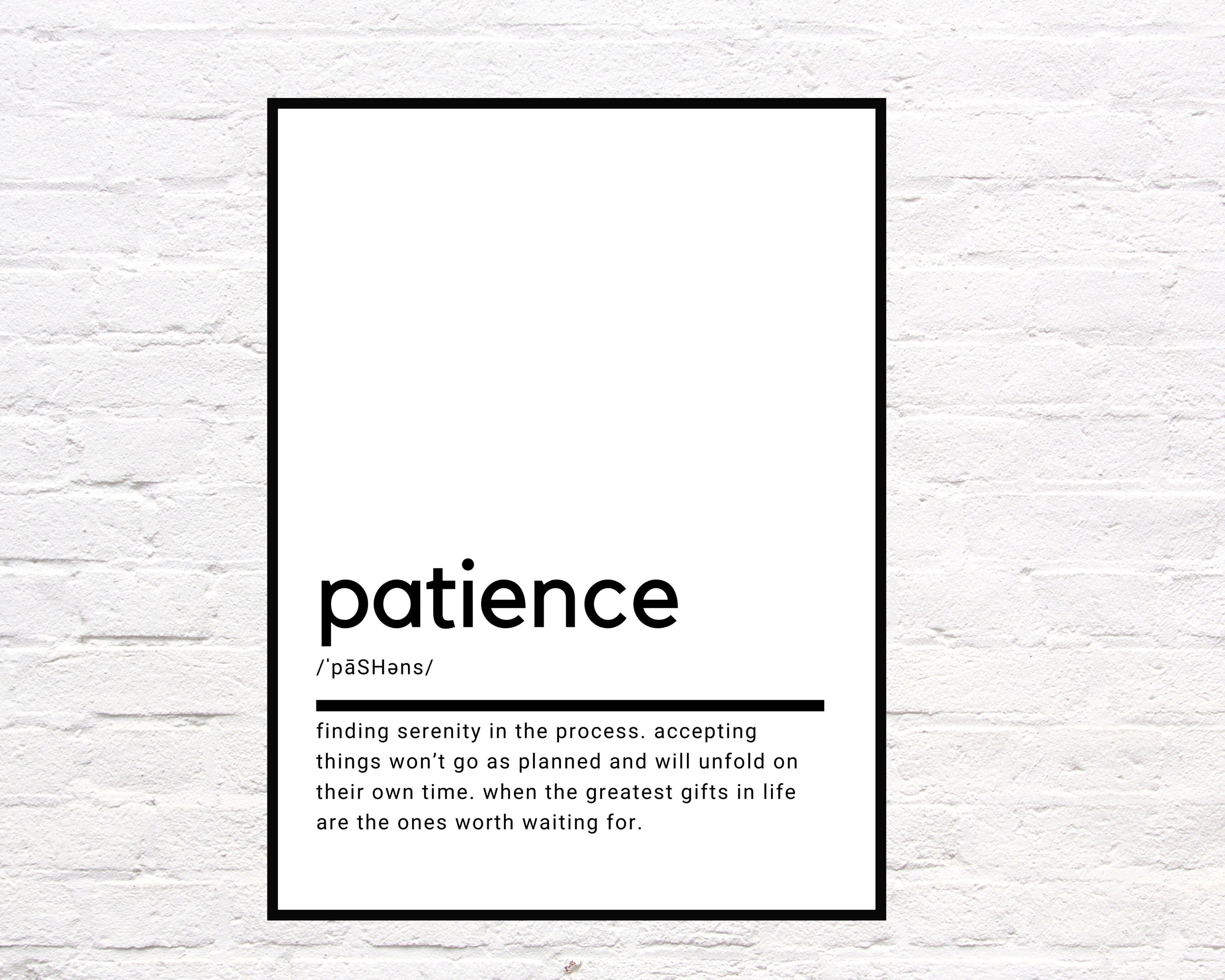 Printable Wall Art Set of 3 | Patience, Perspective and Positivity ...