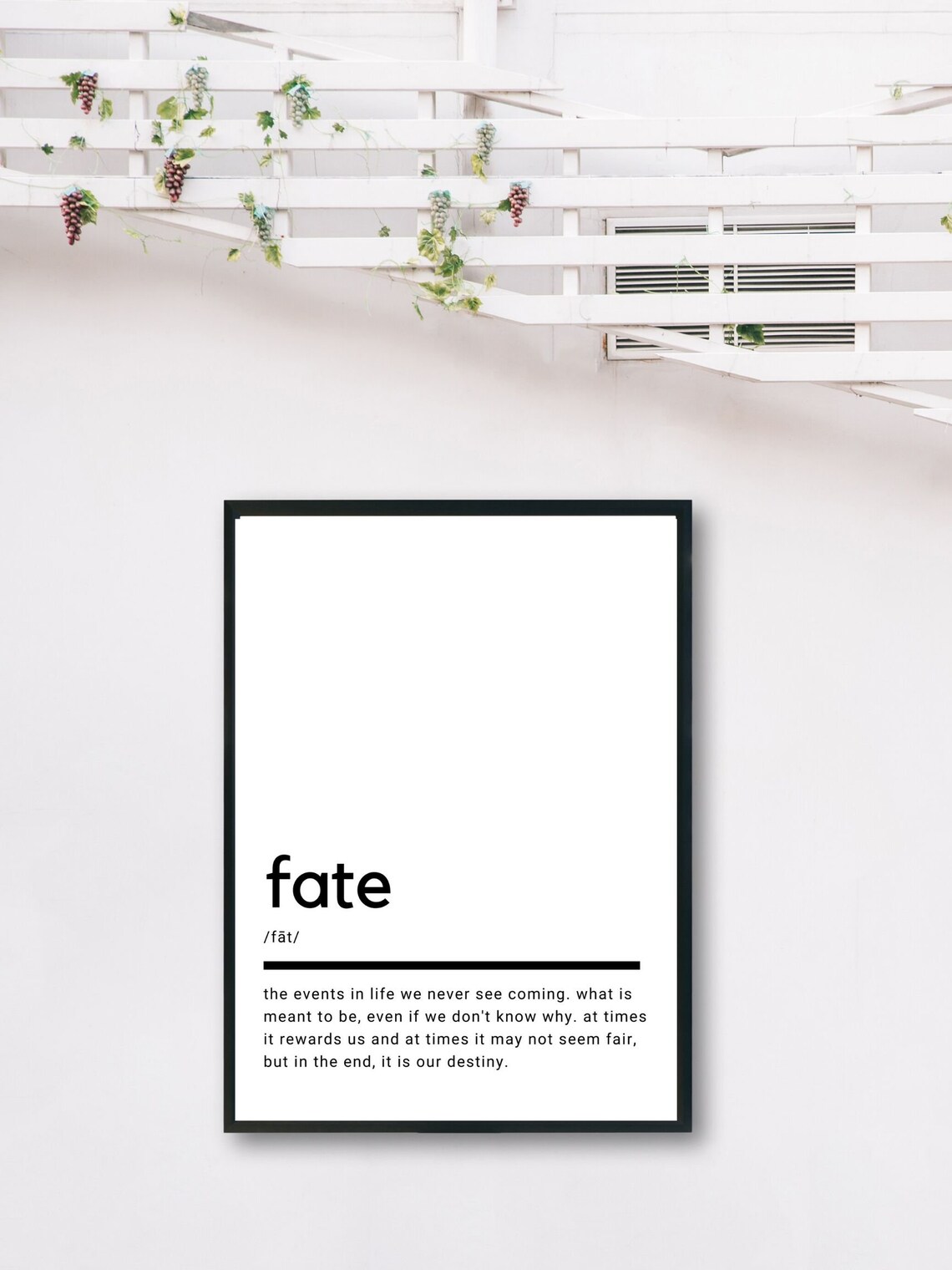 Fate Definition Printable Wall Art Fate Poster Fate Quote - Etsy