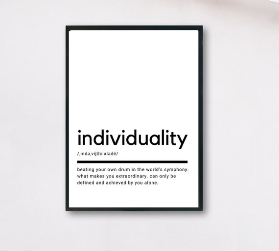Individuality Poster