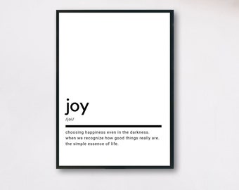 Positivity Definition Printable Wall Art Positivity Poster | Etsy