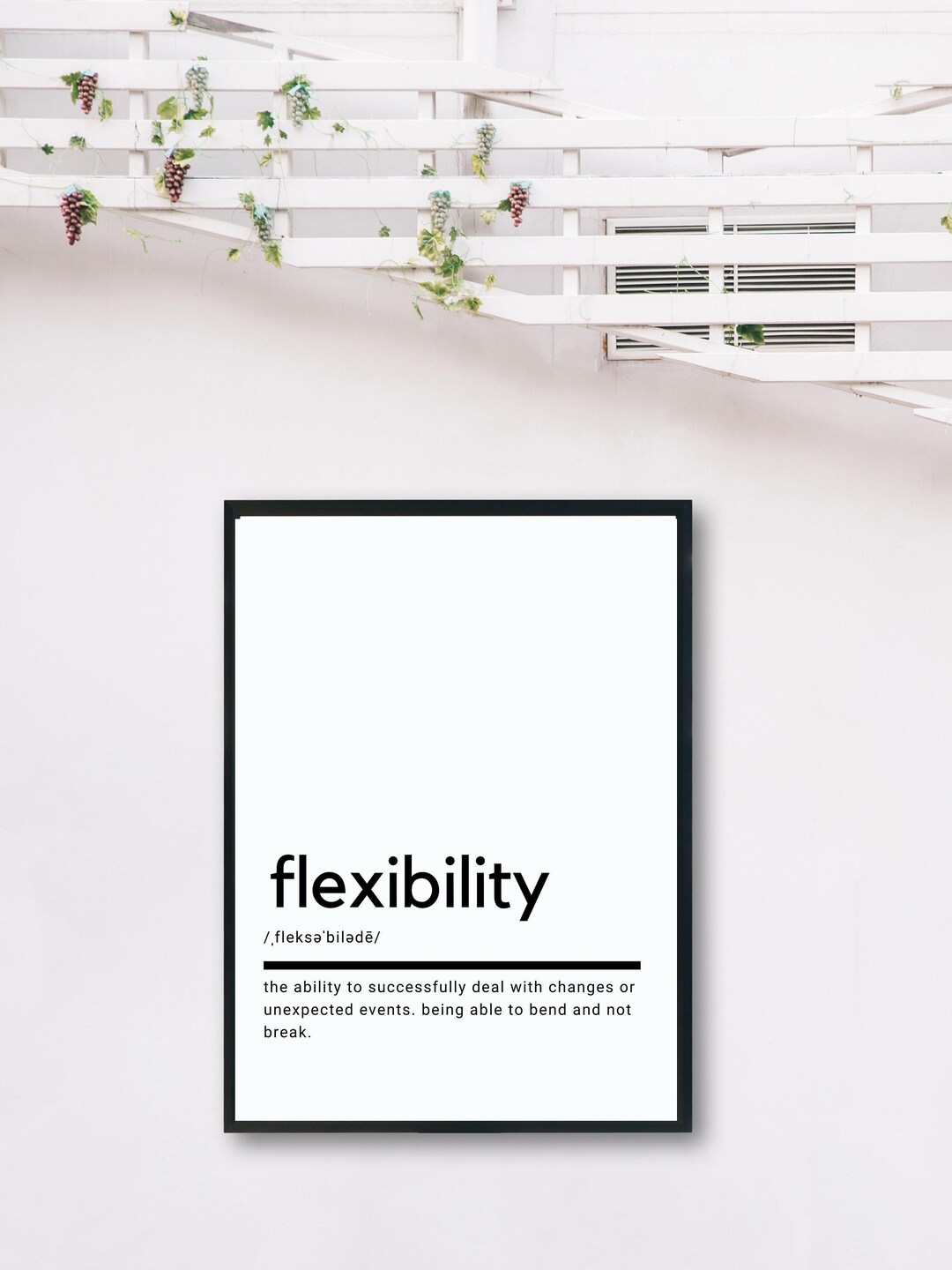 Flexibility Definition, Printable Wall Art, Flexibility Poster ...