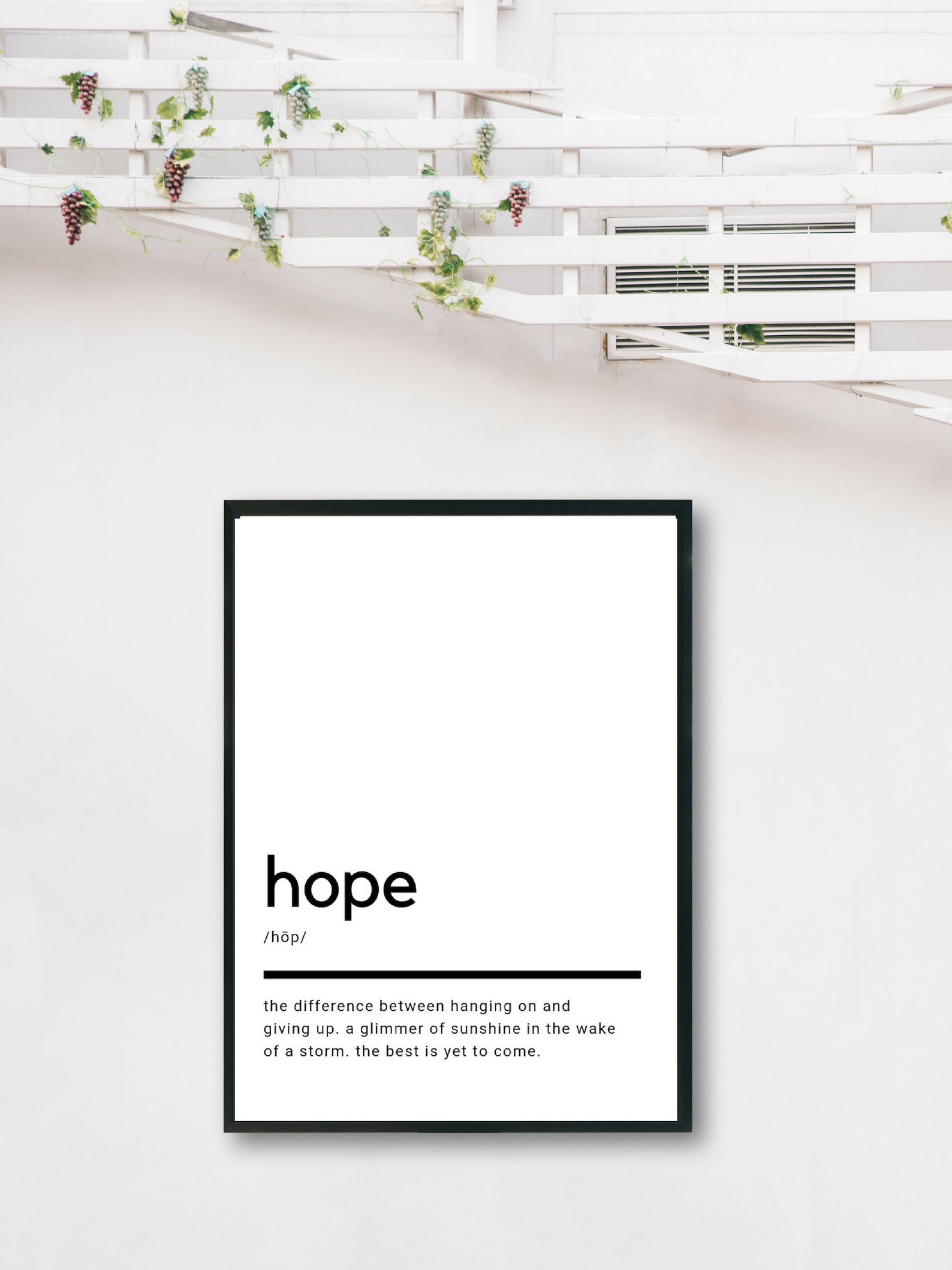 Hope Definition Printable Wall Art Hope Print Hope - Etsy
