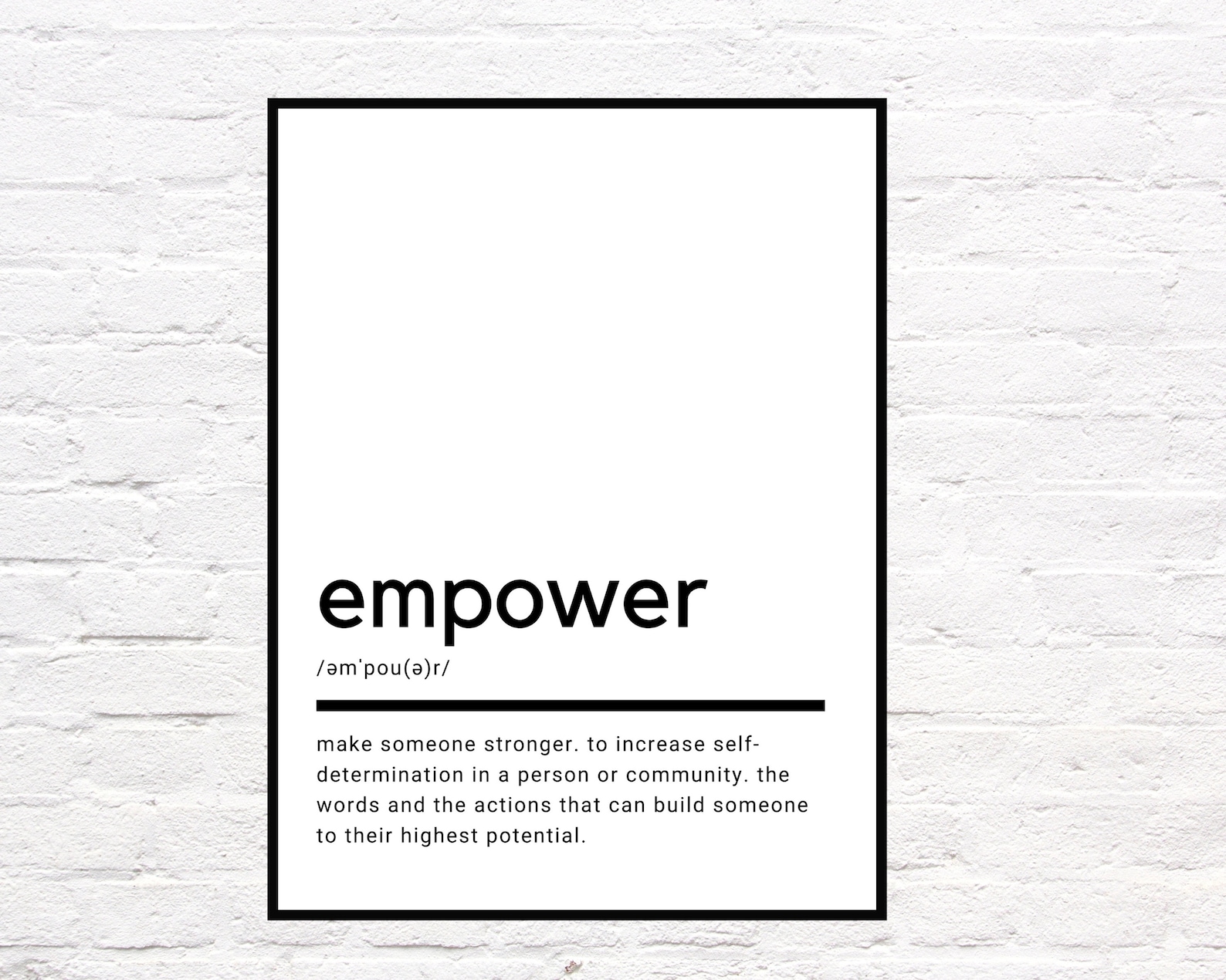 Printable Wall Art Set of 3 | Empower, Growth and Mindset Definitions ...