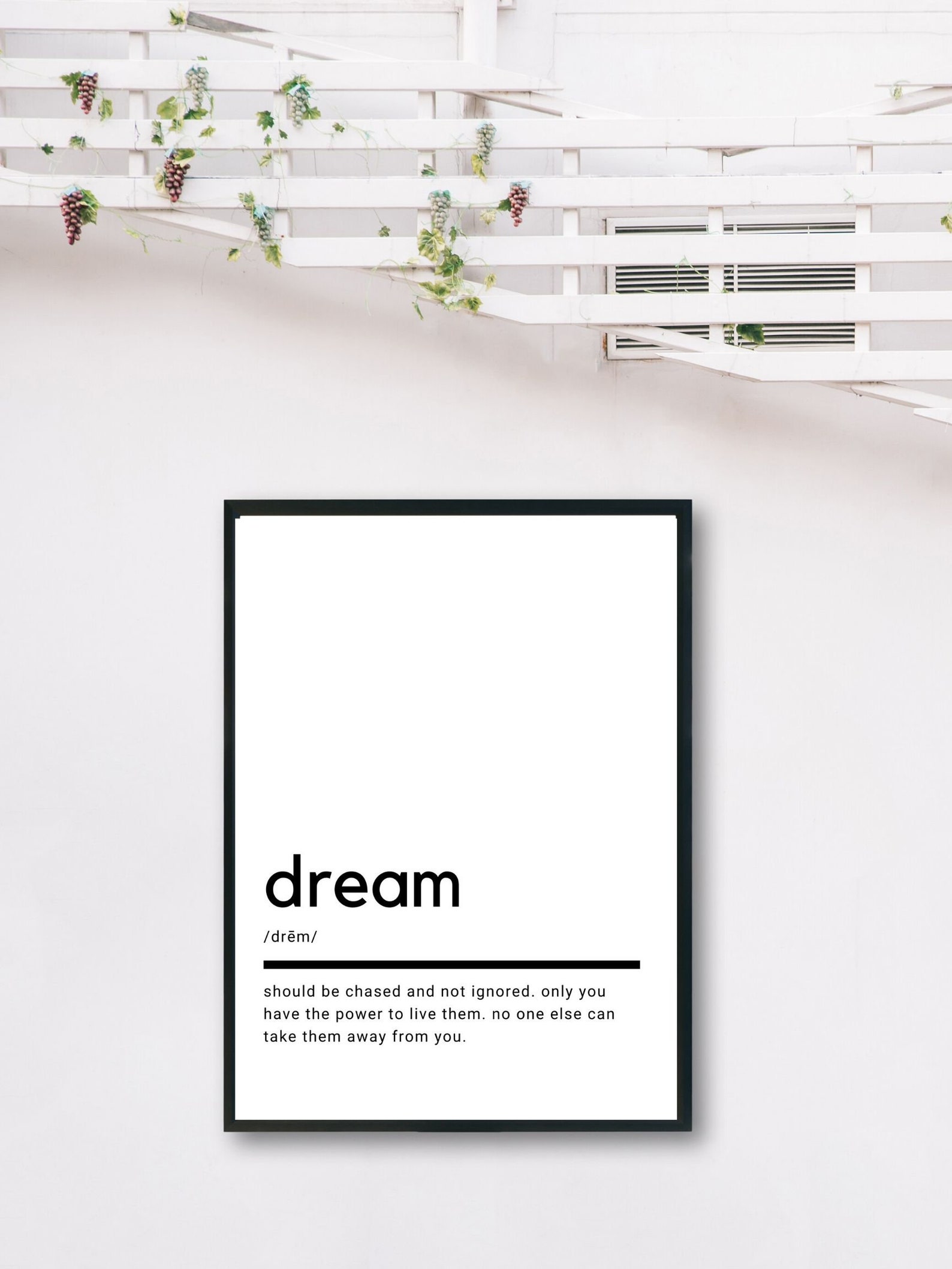 Dream Definition Printable Wall Art Dream Poster Dream - Etsy