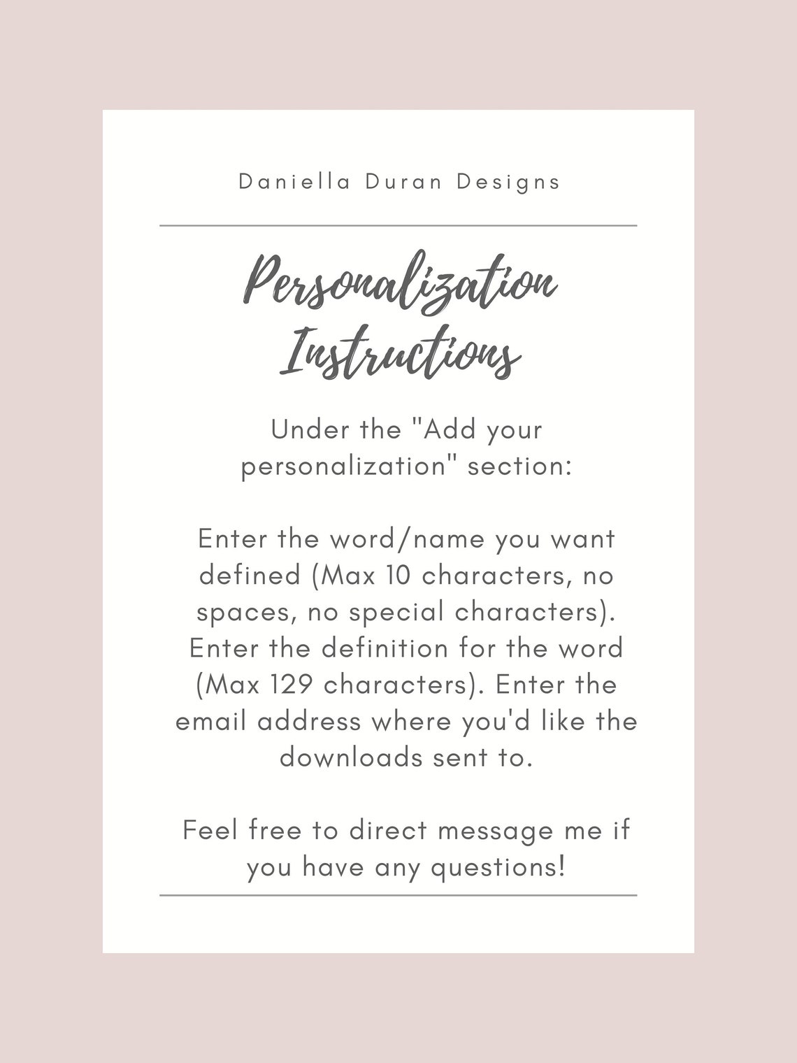 Customized Word & Definition Printable Wall Art Poster | Etsy