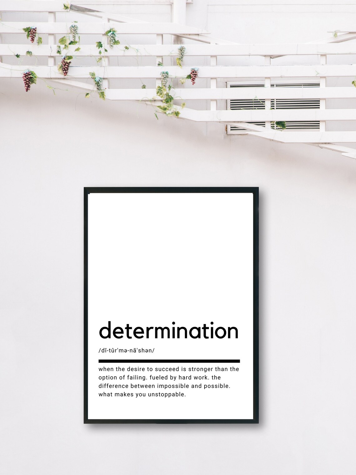 Determination Definition Printable Wall Art Determination - Etsy
