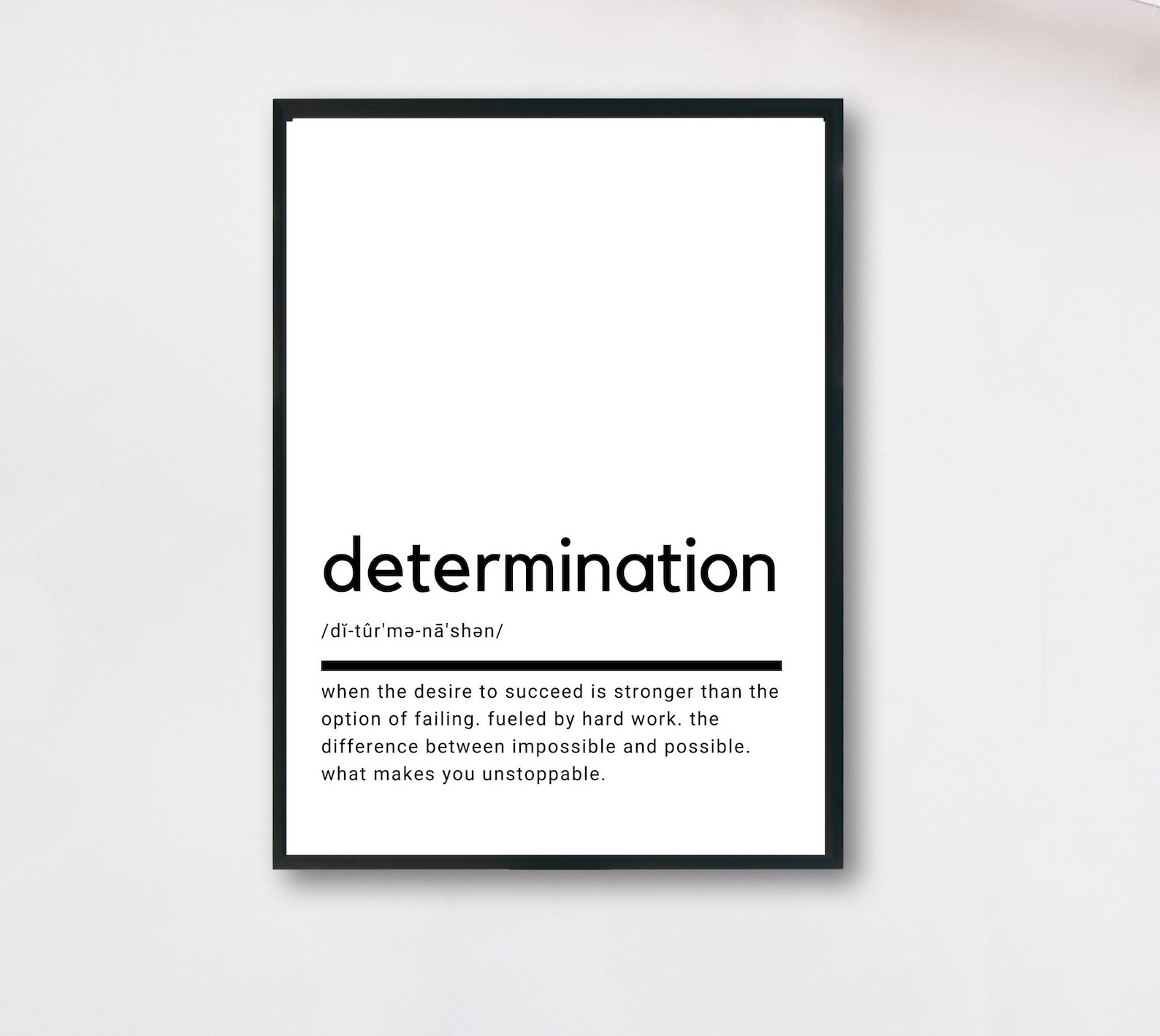 Determination Definition Printable Wall Art Determination - Etsy
