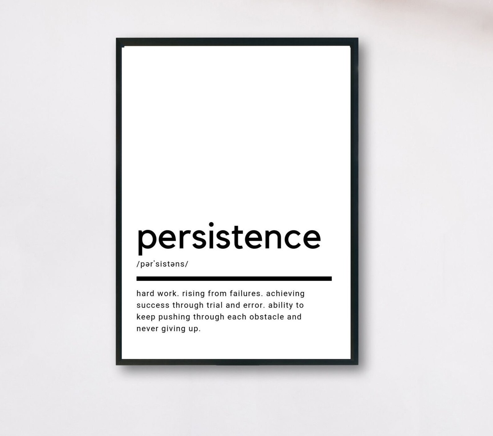 Persistence Definition, Printable Wall Art, Persistence Print ...