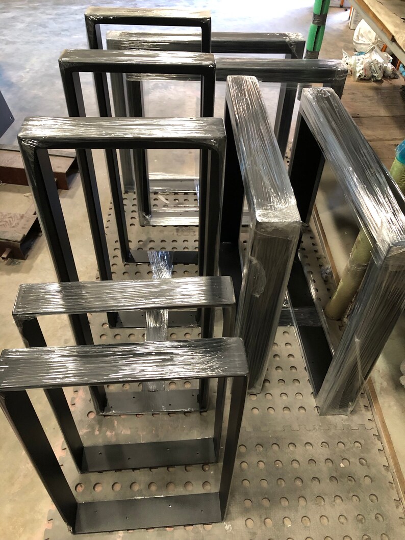 Hoop Legs DINING TABLE / DESK 100x50mm Steel Steel Table | Etsy Australia