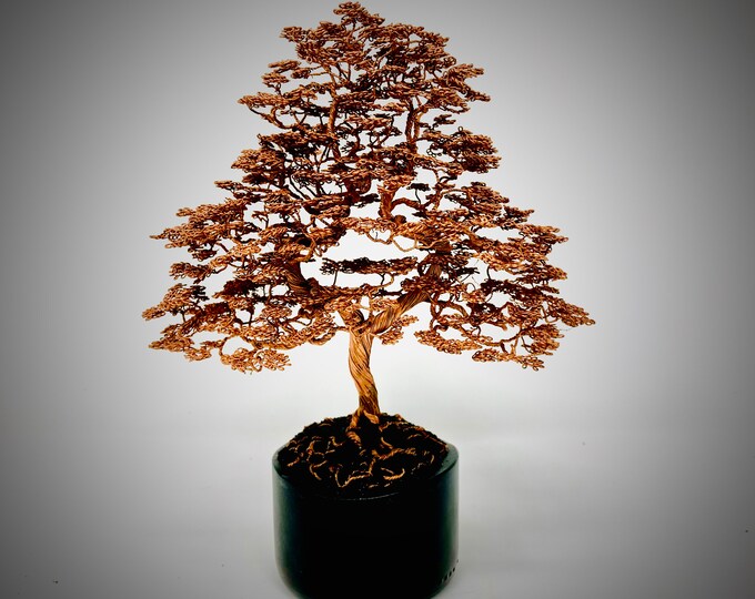 Handmade Copper Wire Bonsai Tree. Sloppy Giant - Etsy