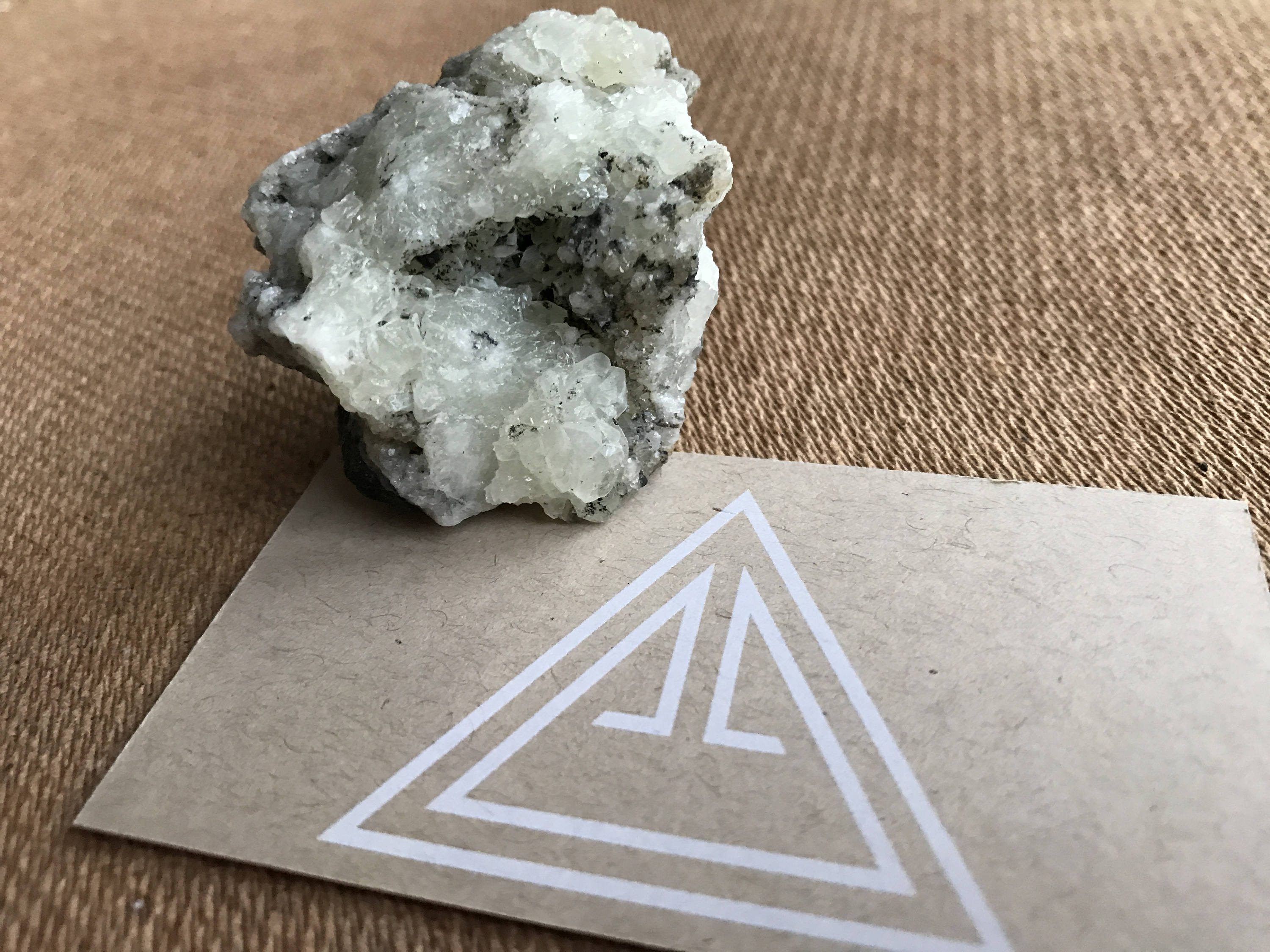 Green Datolite crystals with anhydrite. Upper New Street Quarry ...