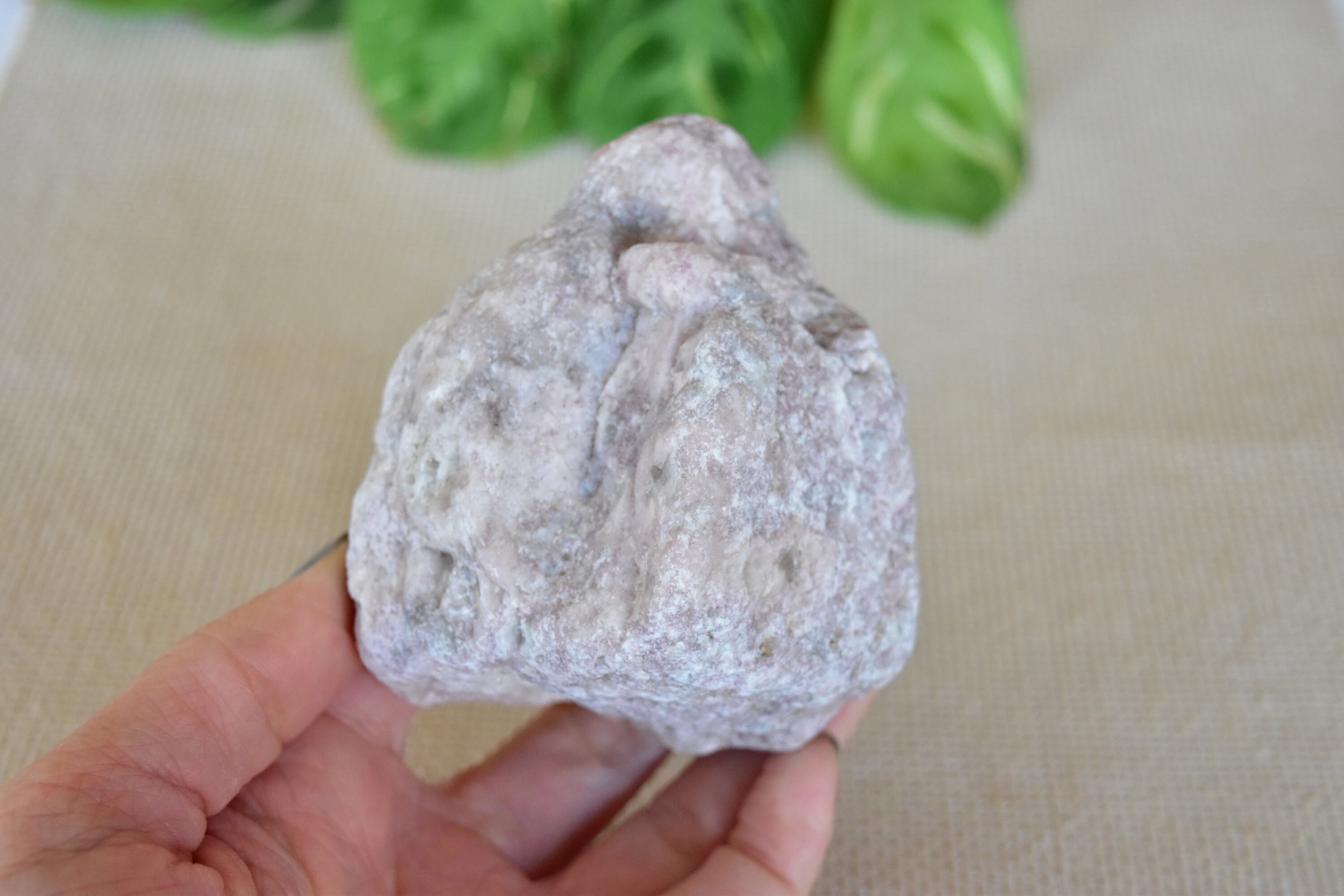 Pink PETALITE Crystal. Light pink color. M/L rough healing crystal from ...