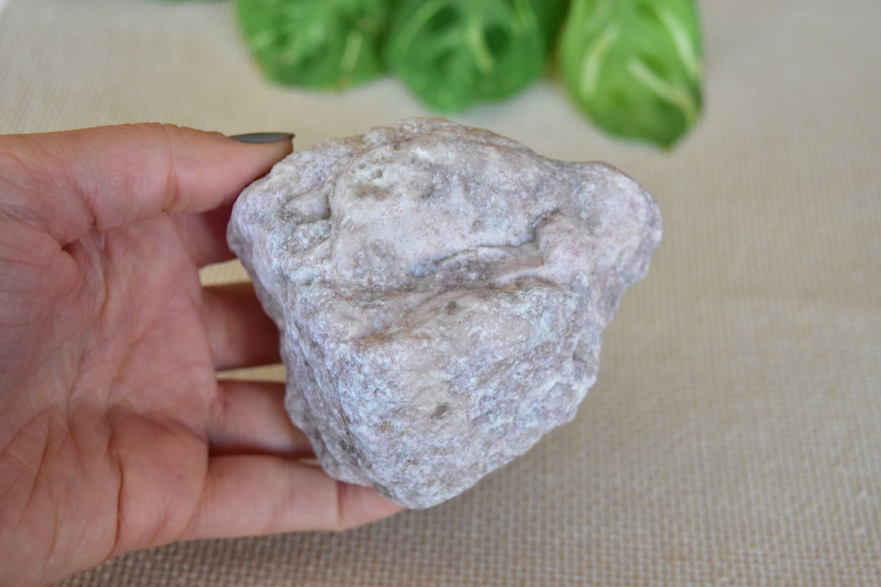 Pink PETALITE Crystal. Light pink color. M/L rough healing crystal from ...