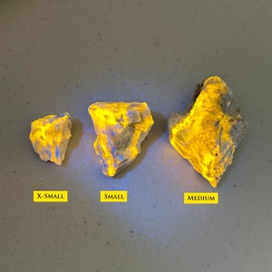 ONE X1 Fluorescent Scapolite & Prehnite Specimen - Yellow, Blue ...