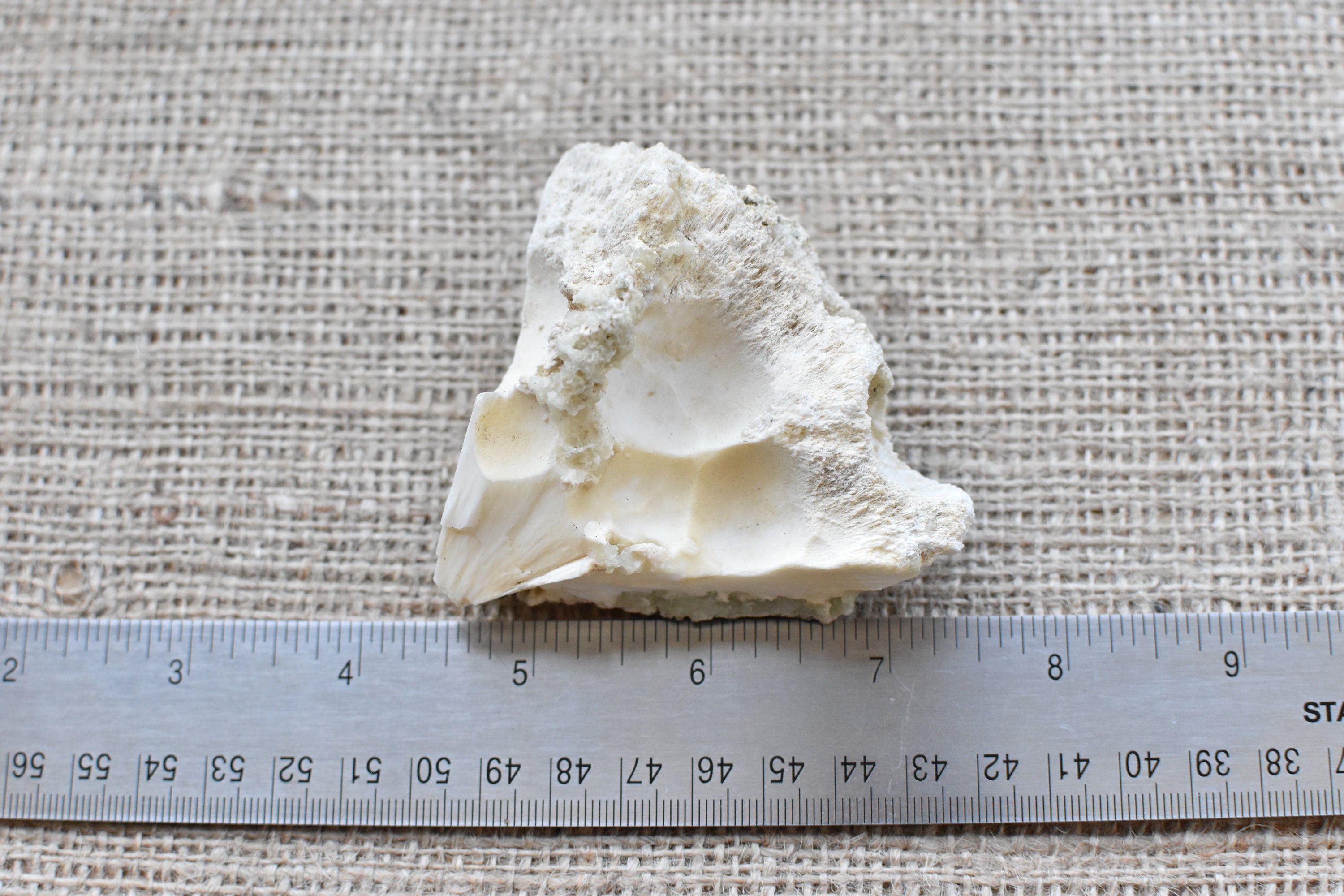 Large pectolite with prehnite specimen. Upper New Street Quarry. Large ...