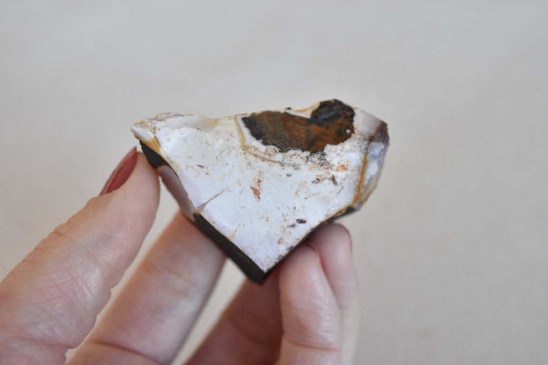 Rough White Mookaite Jasper Crystal. Raw and Natural Specimen. - Etsy