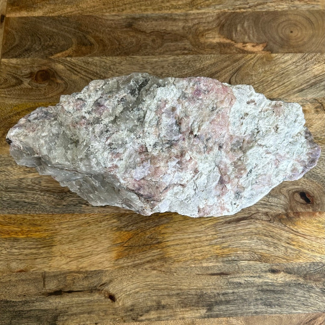 Huge 19 Lb Rough PETALITE. Light Pink Color. Beautiful Specimen! Medium ...
