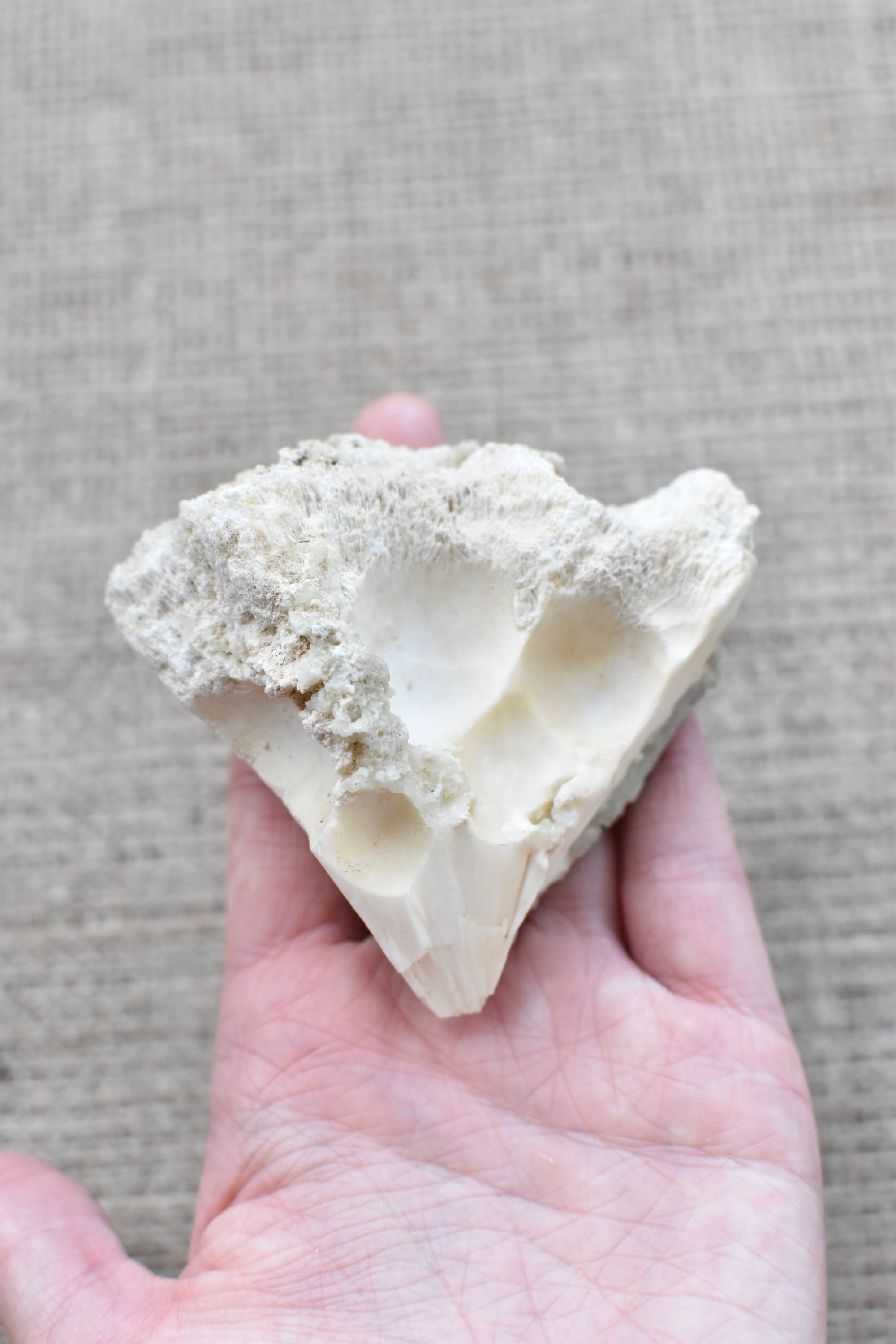 Large pectolite with prehnite specimen. Upper New Street Quarry. Large ...