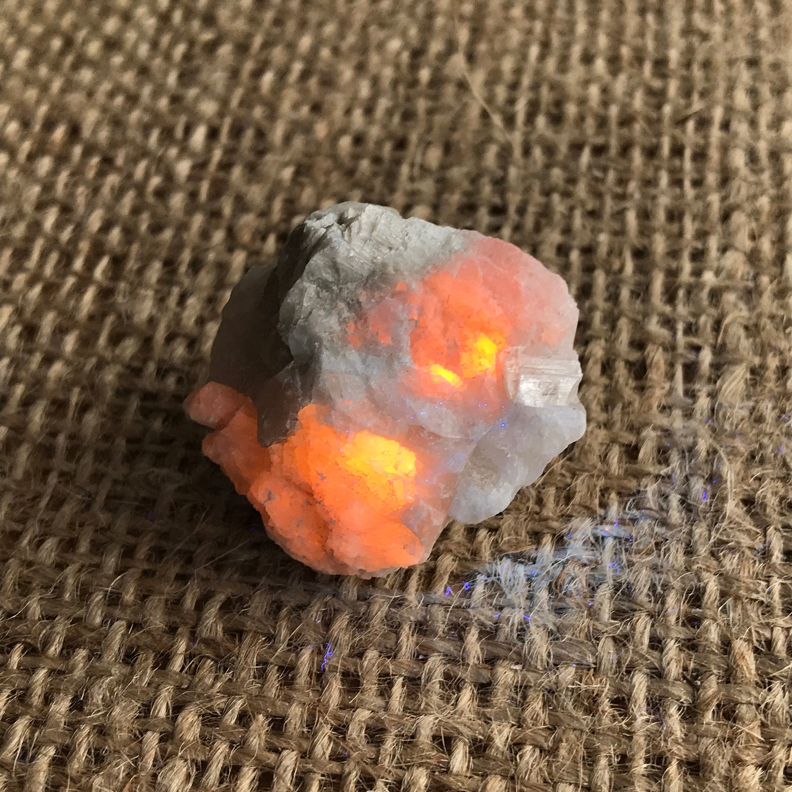 RARE Fluorescent HACKMANITE and Richterite.*Tenebrescent* Rough unique ...