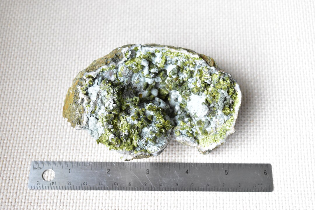 Beautiul Byssolite, Epidote, and Calcite Specimen. From Imilchil ...