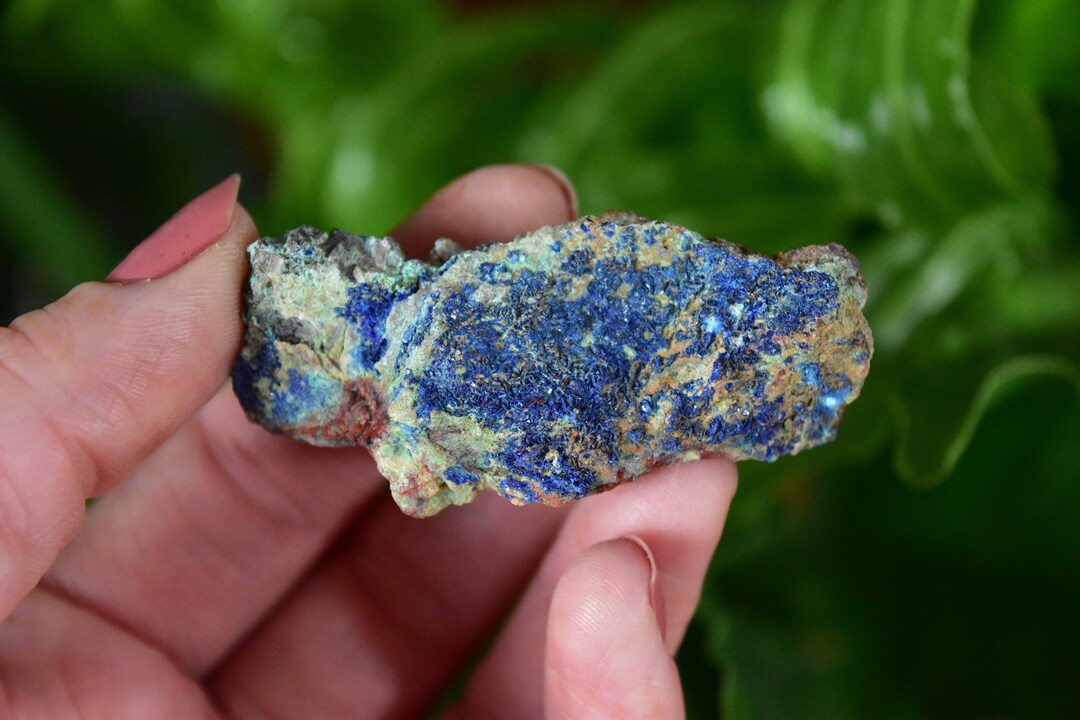 Malachite and Azurite on a Quartz Matrix. Beautiful Green, Blue, and ...